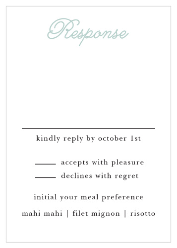 Whimsical Script Registry Cards by Basic Invite