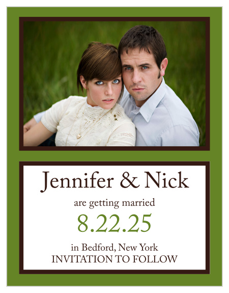 Initials Square Wedding Stickers by Basic Invite