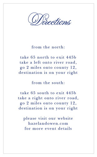 Preppy Stripe Accommodation Cards by Basic Invite