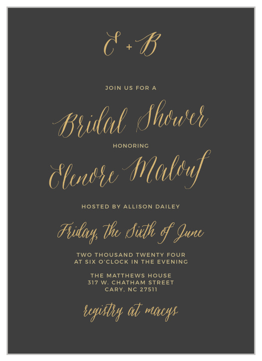 Bridal Shower Invitations & Wedding Shower Invitations | BasicInvite