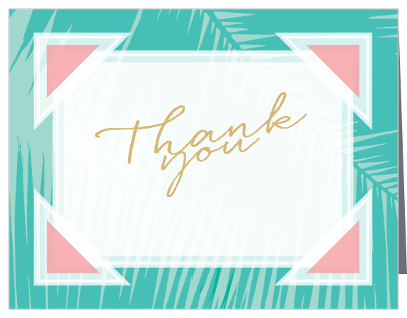 Tropical Thank You Cards - Match Your Color & Style Free!