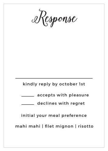 Floral Stripe Accommodation Cards by Basic Invite