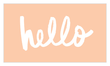 Bold Hello Business Stationery by Basic Invite