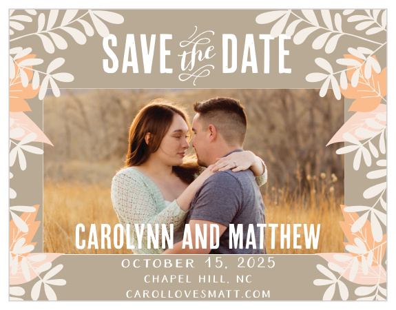 Fall & Autumn Save The Date Cards