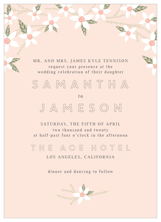 Wedding Invitations | Match Your Color & Style Free!