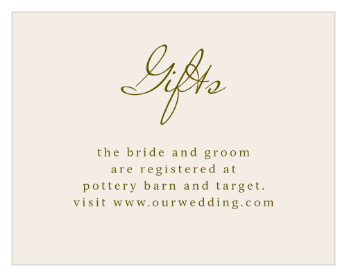 Mediterranean Romance Accommodation Cards by Basic Invite