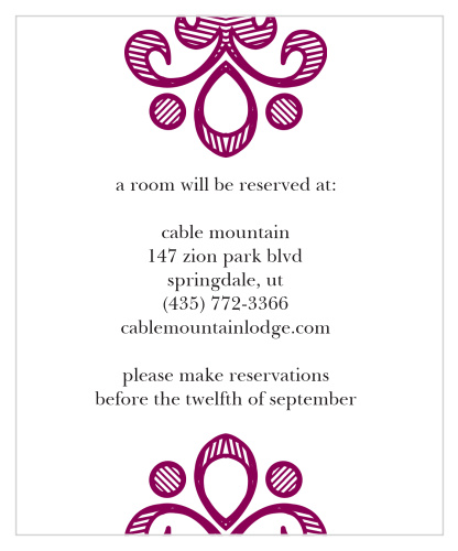 Moroccan Frame Wedding Programs by Basic Invite