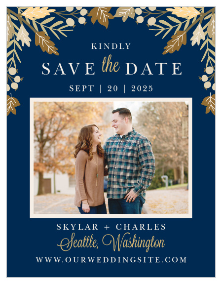 Fall & Autumn Save The Date Cards
